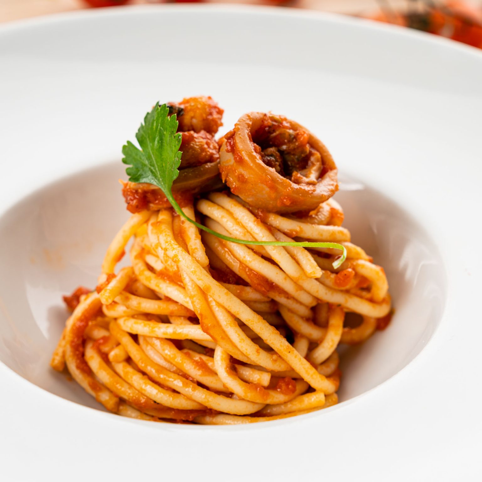 Pasta alla scoglio sugo rosso - Ittica Brianza